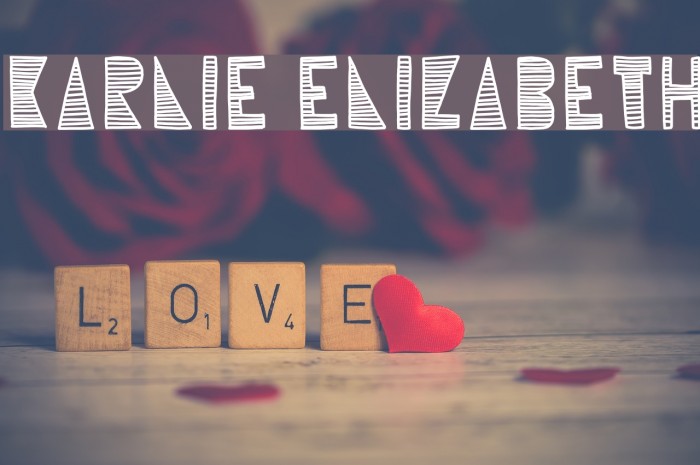 Karlie Elizabeth Font - FFonts.net