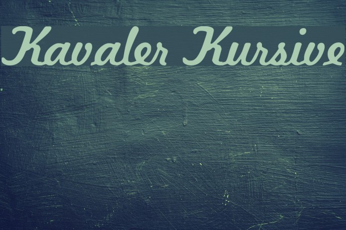 Kavaler Kursive Font - FFonts.net
