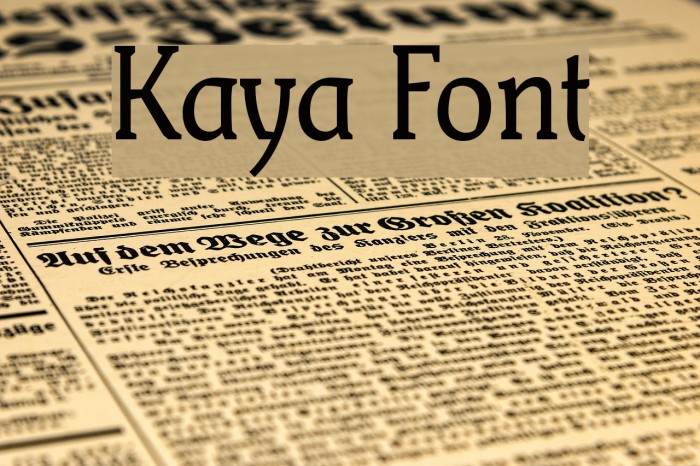 Kaya Font - FFonts.net