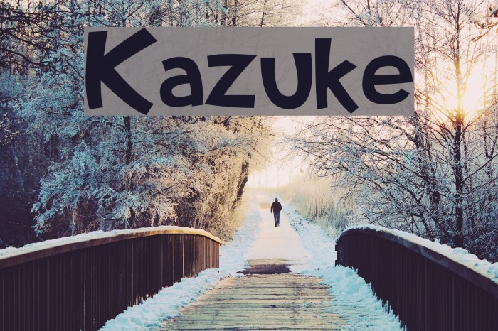 Kazuke Font - FFonts.net