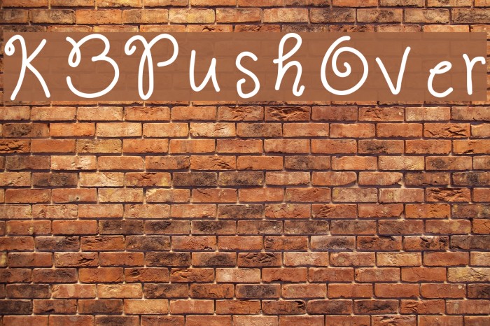 KBPushOver Font - FFonts.net