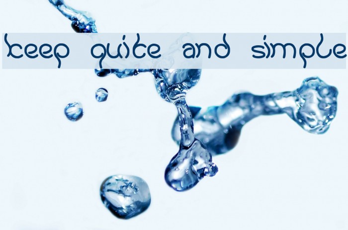 keep quite and simple Font - FFonts.net