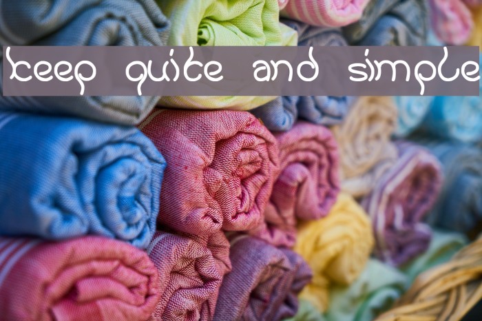 keep quite and simple Font - FFonts.net