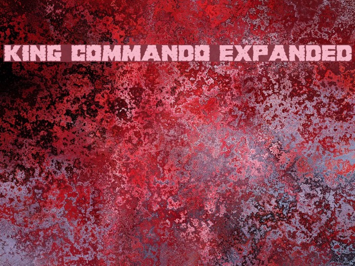 King Commando Expanded Font - FFonts.net