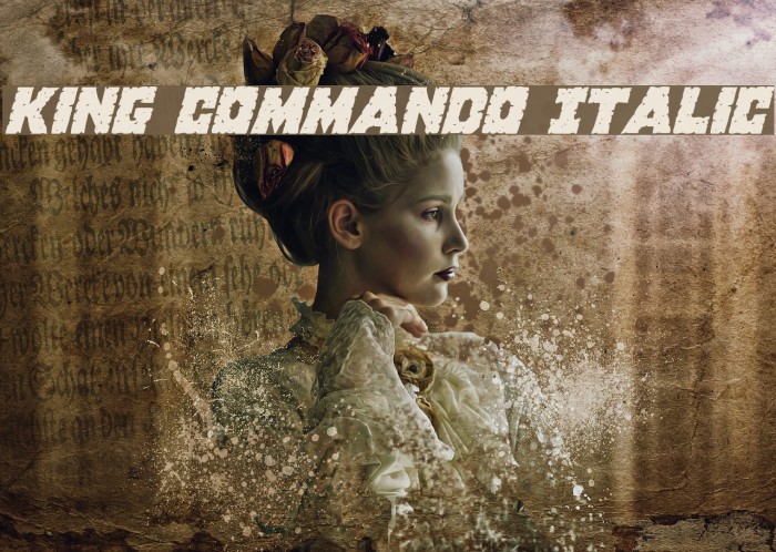 King Commando Italic Font - FFonts.net
