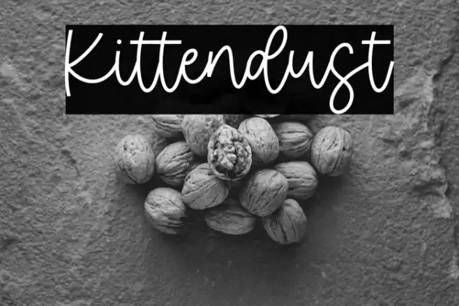 Kittendust Font | Details & Characters — FFonts.net