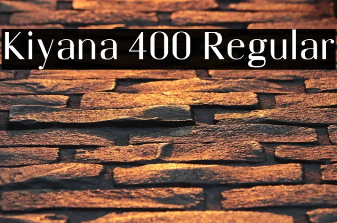 Kiyana 400 Regular Font | Free Download (TTF/OTF) | FFonts.net