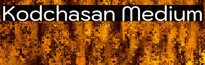 Kodchasan Medium Font - FFonts.net
