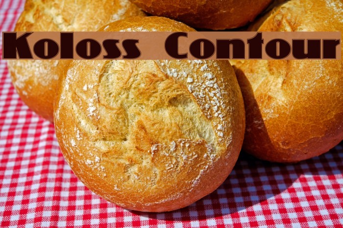 Koloss Contour Font - FFonts.net