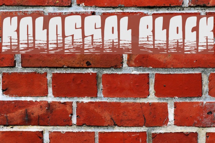 Kolossal black Font - FFonts.net