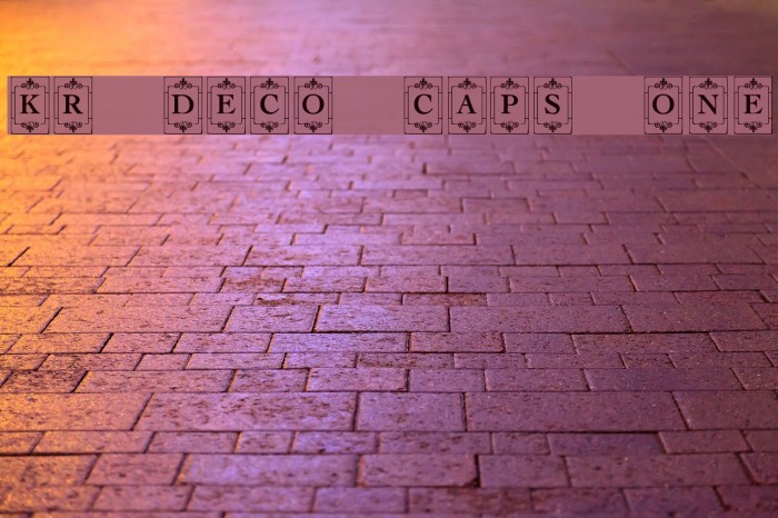 KR Deco Caps One Font - FFonts.net
