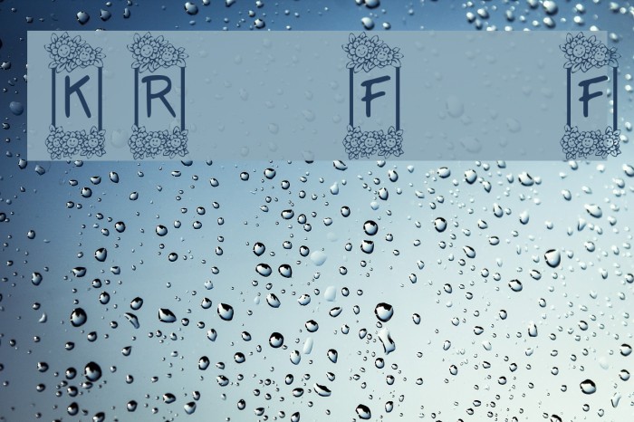 KR Flower Frame Font - FFonts.net