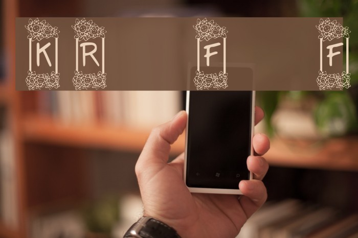 KR Flower Frame Font - FFonts.net