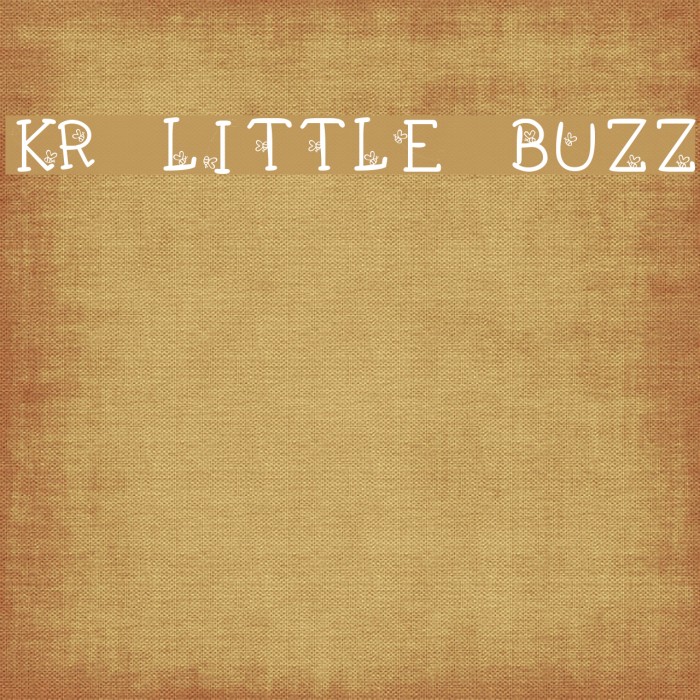 KR Little Buzz Font - FFonts.net