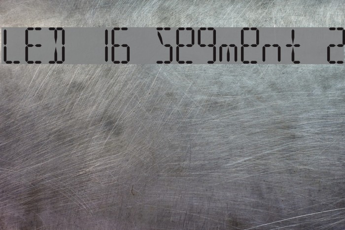 LED 16 Segment 2 Font - FFonts.net
