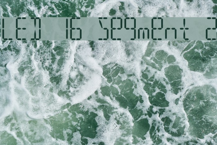 LED 16 Segment 2 Font - FFonts.net