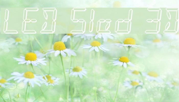 LED Sled 3D Font - FFonts.net