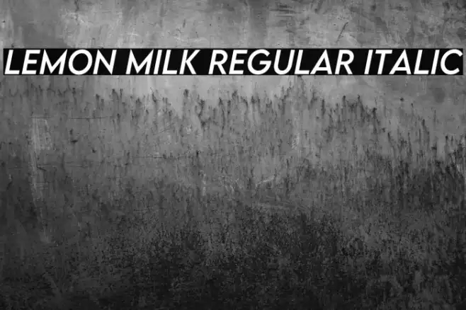 LEMON MILK Regular Italic Font | Free Download (TTF/OTF) | F