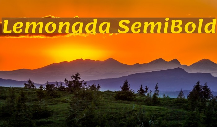 Lemonada SemiBold Font - FFonts.net