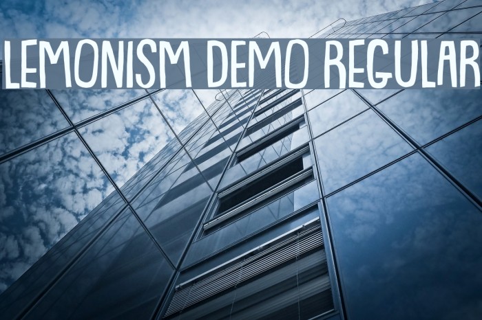 Lemonism DEMO Regular Font - FFonts.net
