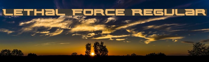 Lethal Force Regular Font - FFonts.net