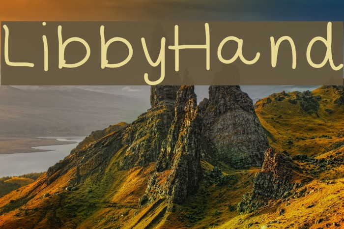 LibbyHand Font - FFonts.net