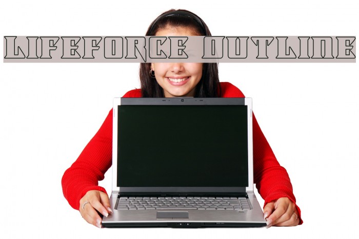 Lifeforce Outline Font - FFonts.net