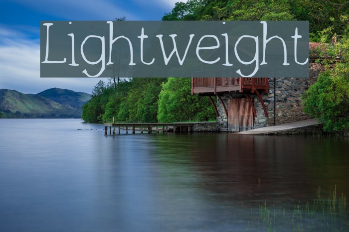 Lightweight Font - FFonts.net