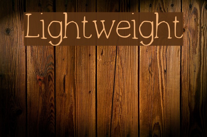 Lightweight Font - FFonts.net