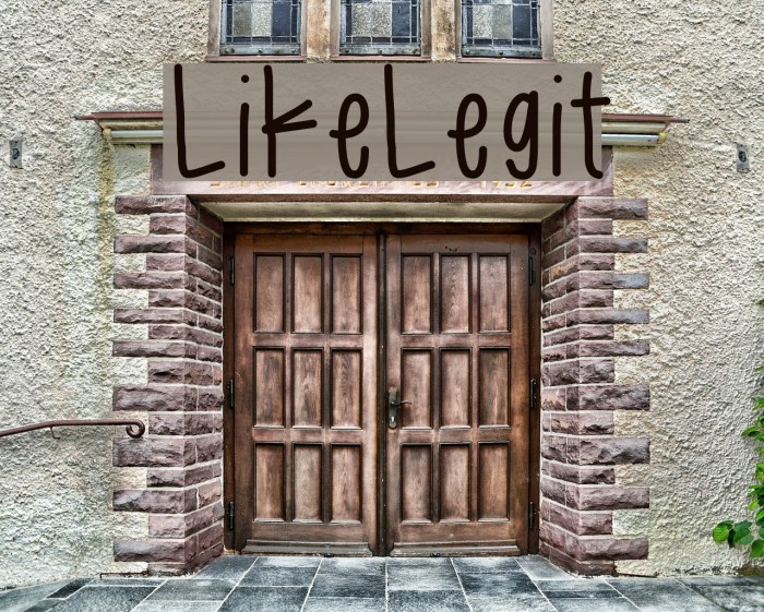 LikeLegit Font - FFonts.net