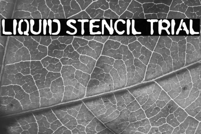 Liquid Stencil trial Font | Free Download (TTF/OTF) | FFonts.net