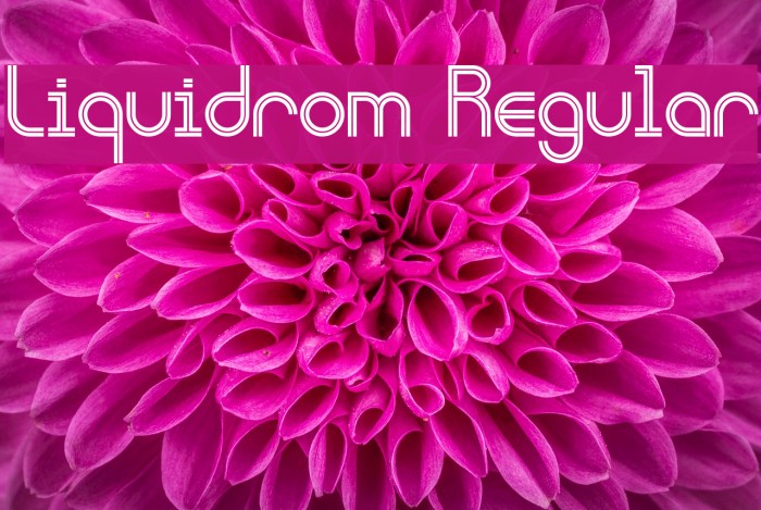 Liquidrom Regular Font - FFonts.net