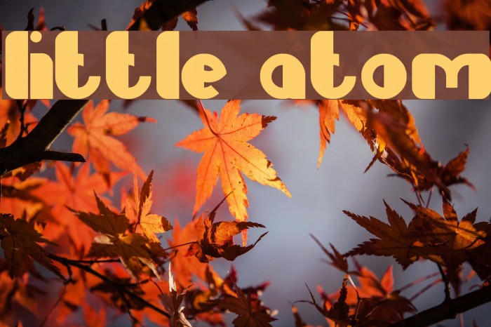 Little Atom Font - FFonts.net