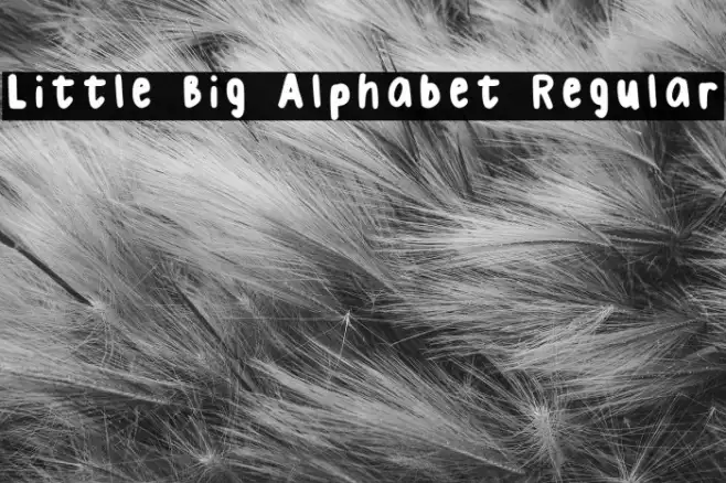 Little Big Alphabet Regular Font | Free Download (TTF/OTF) | FFonts.ne