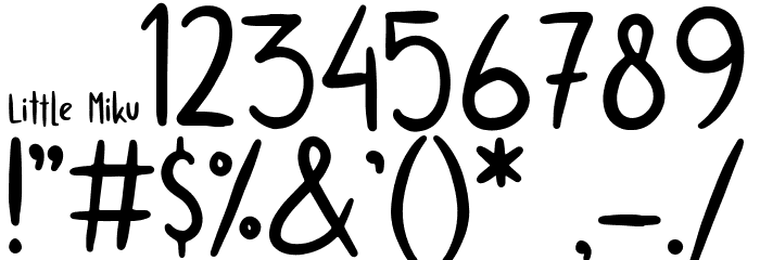 Little Miku Font - FFonts.net