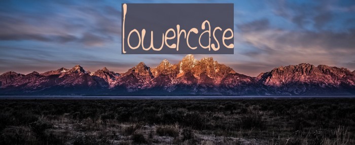 LowerCase Font - FFonts.net