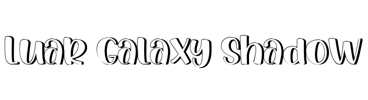 Luar Galaxy Shadow Font