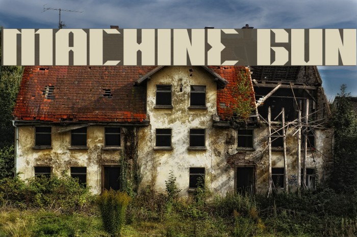 MACHINE GUN Font - FFonts.net