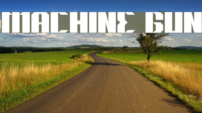 MACHINE GUN Font - FFonts.net