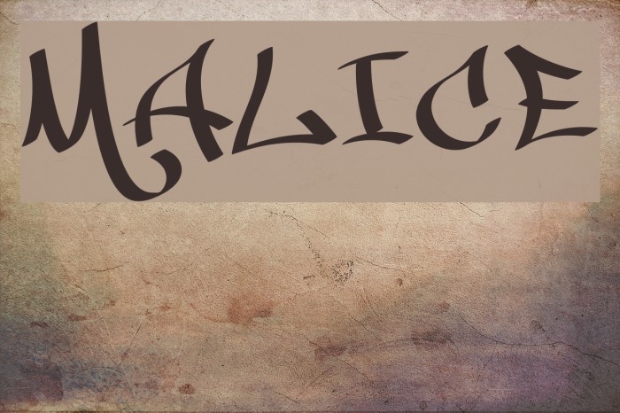 MALICE Font - FFonts.net