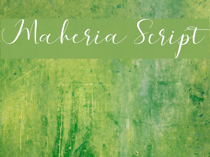 Maheria Script Font - FFonts.net