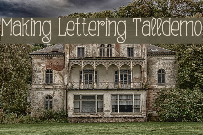 Making Lettering Tall_demo Font - FFonts.net