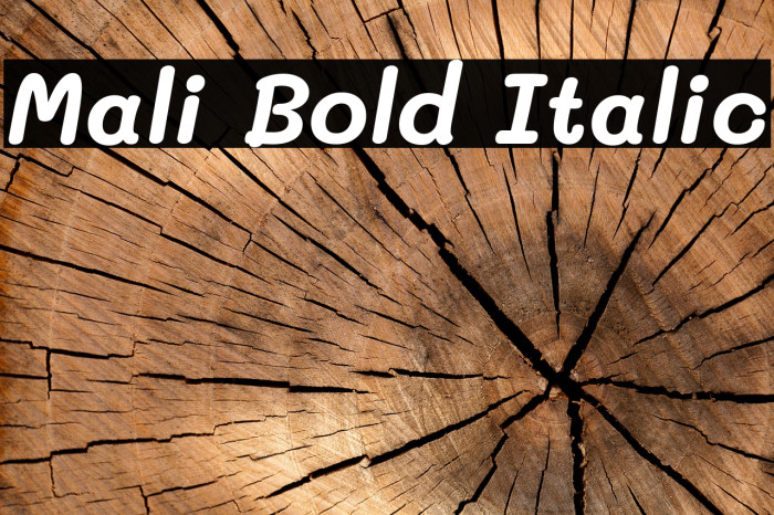 Mali Bold Italic Font - FFonts.net