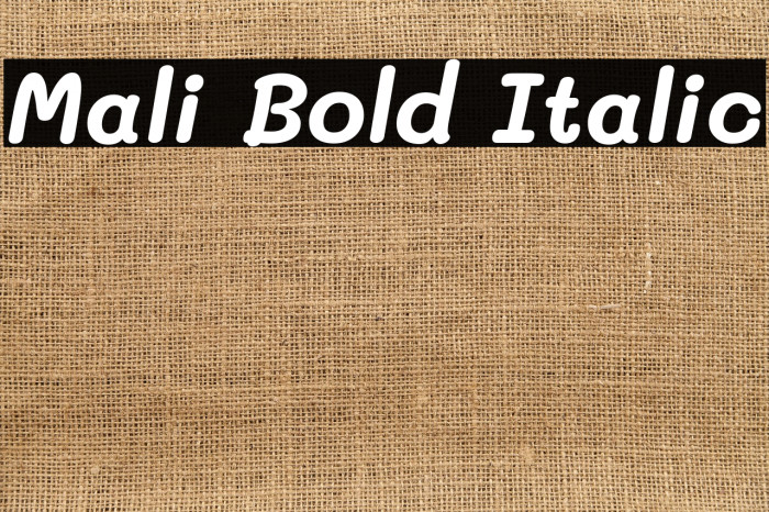 Mali Bold Italic Font - FFonts.net