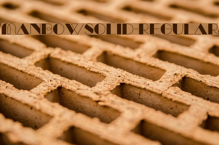 ManbowSolid-Regular Font - FFonts.net