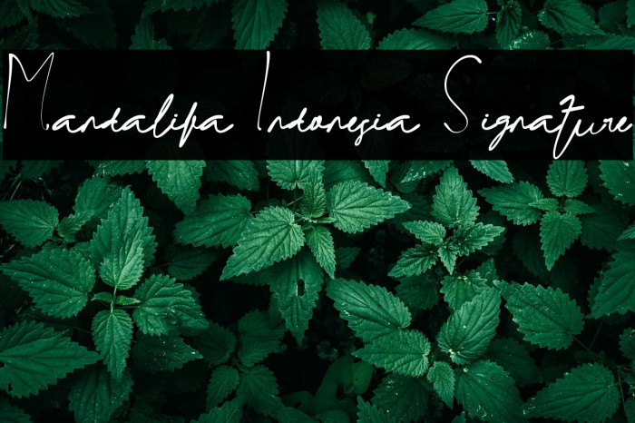 Mandalika Indonesia Signature 字体-FFonts.net