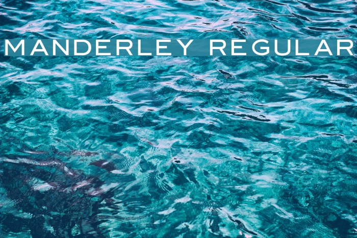 Manderley Regular Font - FFonts.net