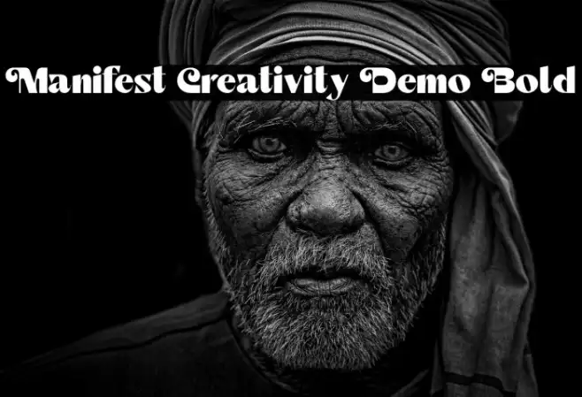 Manifest Creativity Demo Bold Font | Free Download (TTF/OTF) | FFonts.