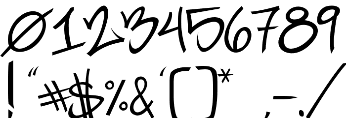 Marc Digital Graffiti Light Font - FFonts.net