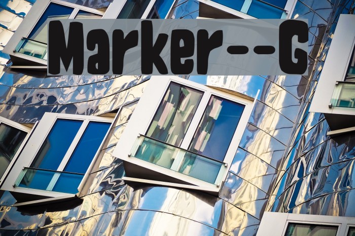 Marker__G Font - FFonts.net